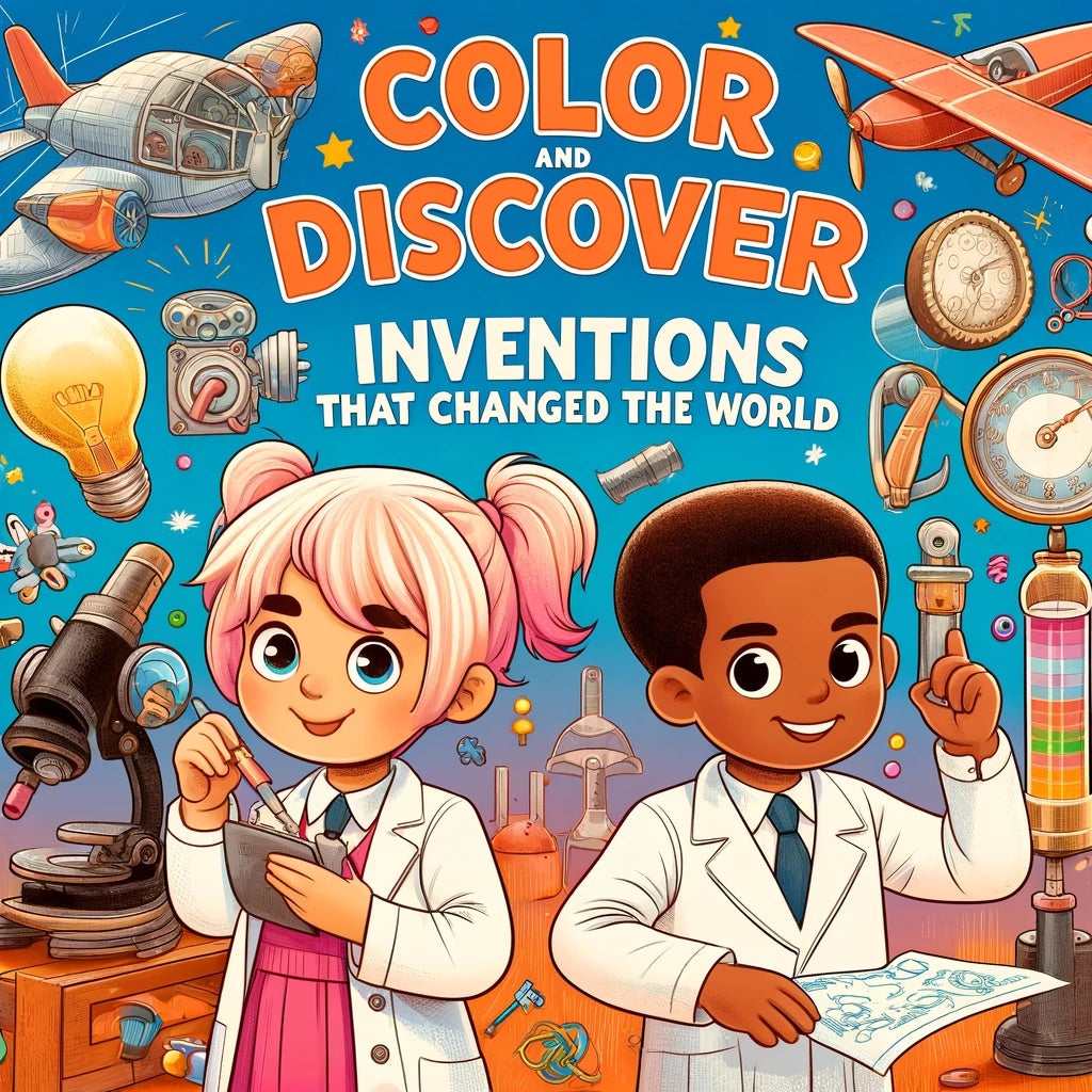 Color & Discover: Inventions That Changed the World Coloring Book ...